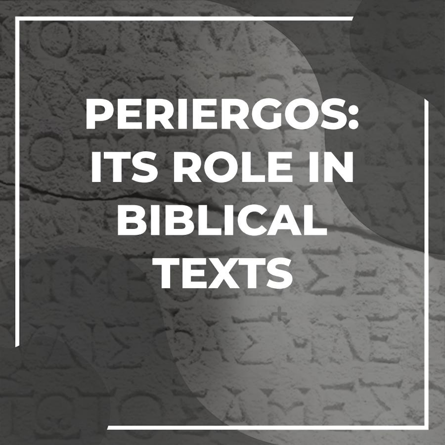 Exploring the Meaning of Periergos in Greek